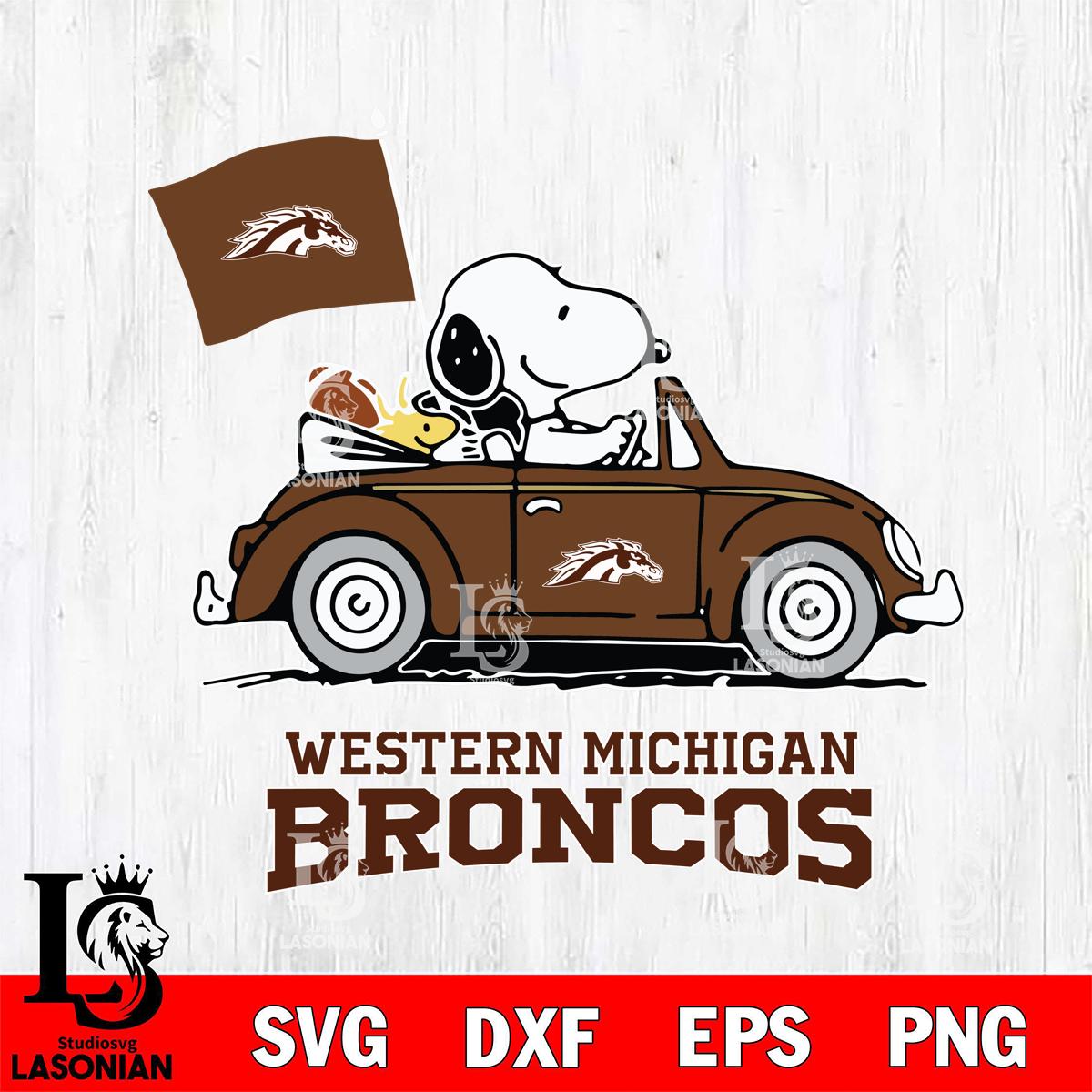 Western Michigan Broncos Snoopy Sport 5 – lasoniansvg