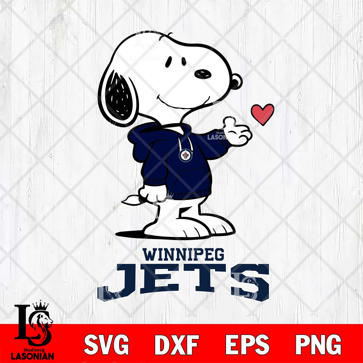 Winnipeg Jets Snoopy cute valentine File cut , Criucut , Silhouette ...