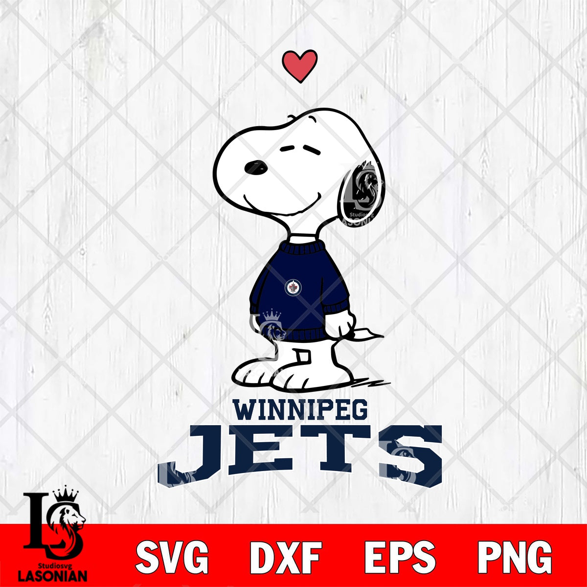 Winnipeg Jets Snoopy football valentine File cut , Criucut , Silhouette ...