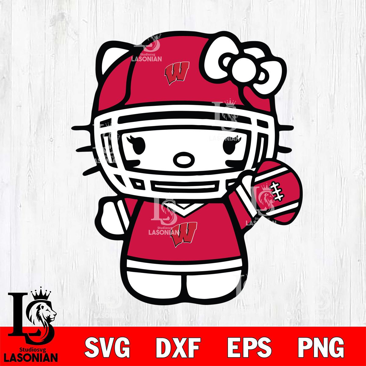 Wisconsin Badgers Hello Kitty sport 6 – lasoniansvg