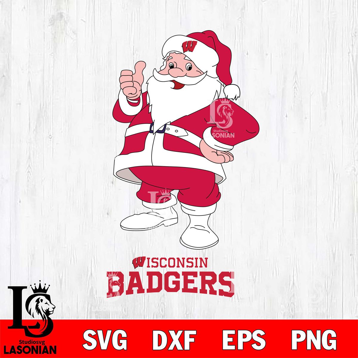 Wisconsin Badgers Santa claus – lasoniansvg