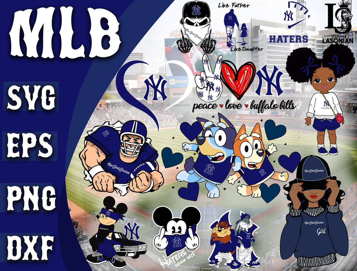 New York Yankees Bundle svg, New York Yankees SVG Files,MLB Cricut, Si ...