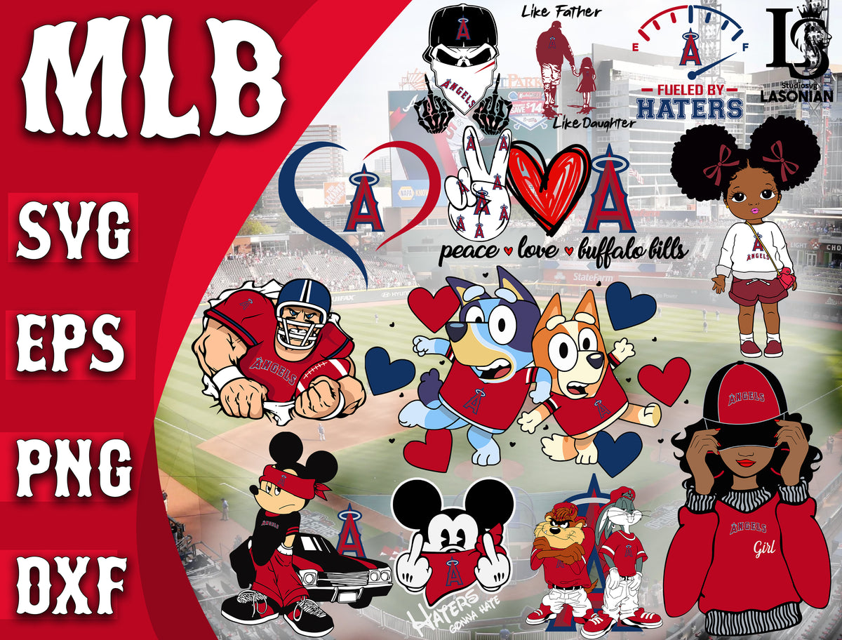 Los Angeles Angels Bundle svg,Los Angeles Angels SVG Files,MLB Cricut ...