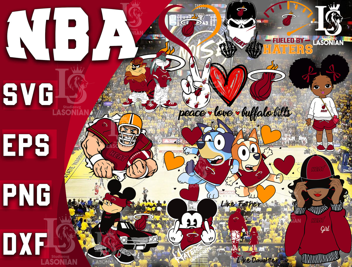 Miami Heat bundle svg NBA bundle svg, bundle 12 file ramdoom NBA svg e ...