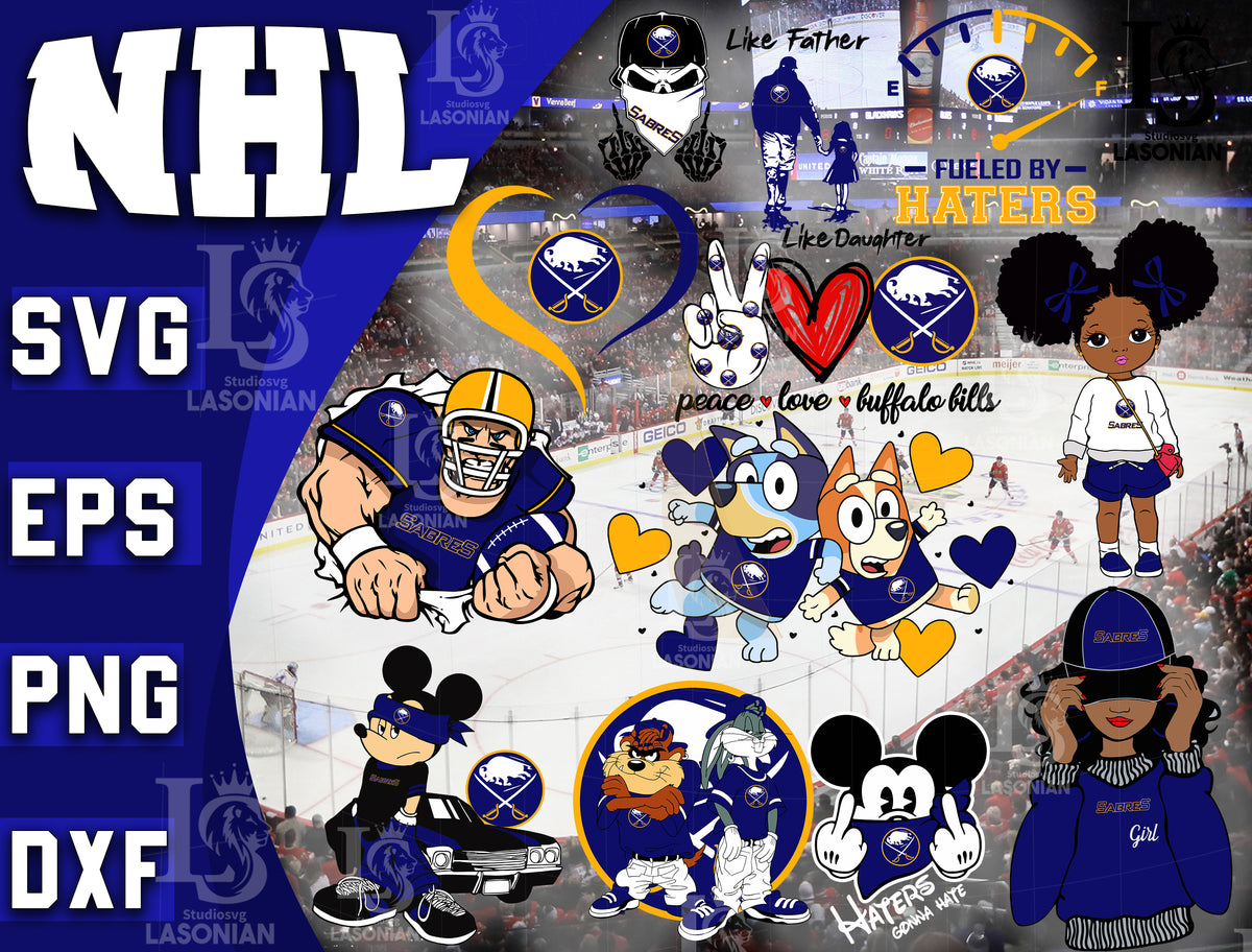 Buffalo Sabres bundle svg, bundle 12 file ramdoom NHL svg, NHL svg dxf ...
