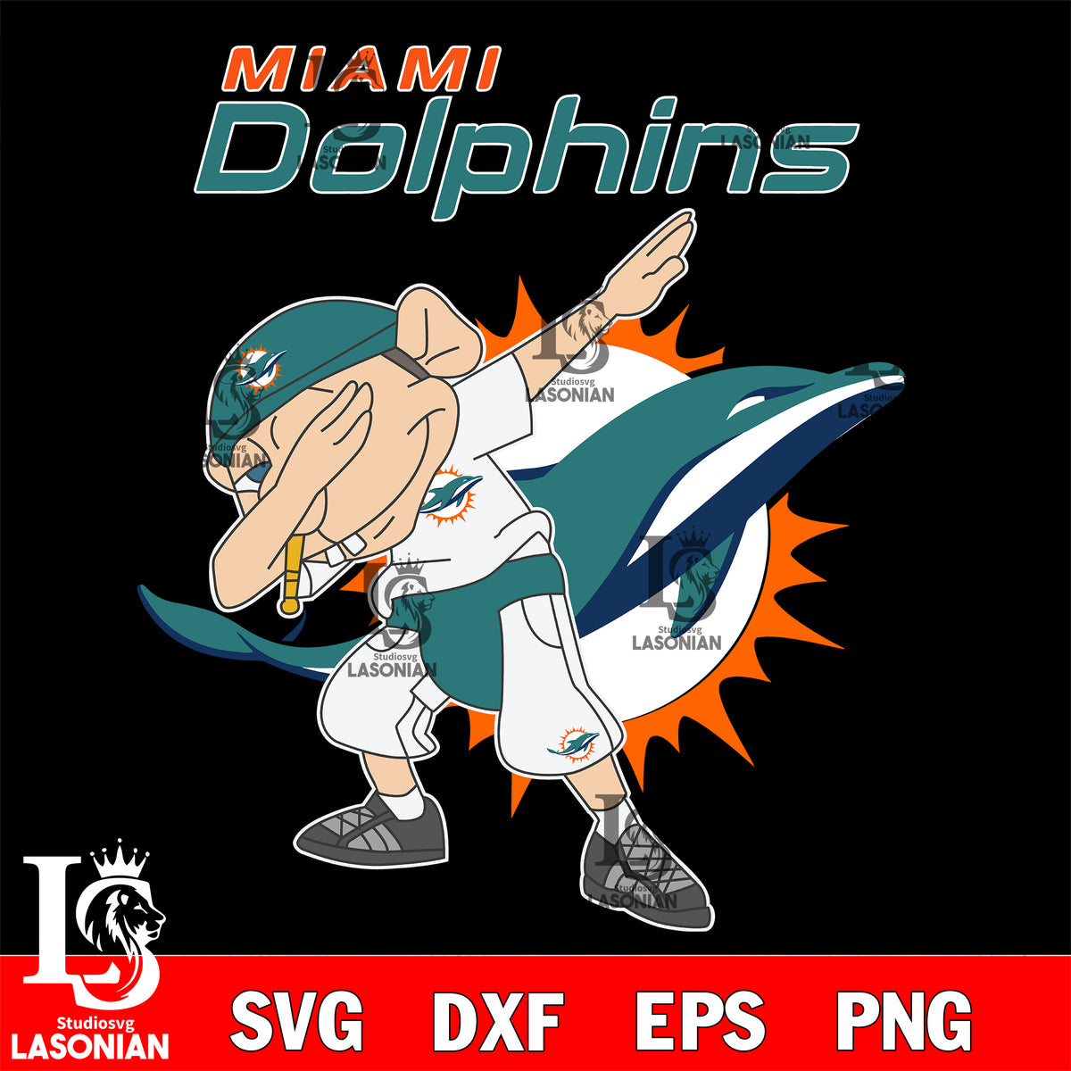 Miami Dolphins NFL Football Jeffy Dabbing Sports For Fans svg, NFL svg ...