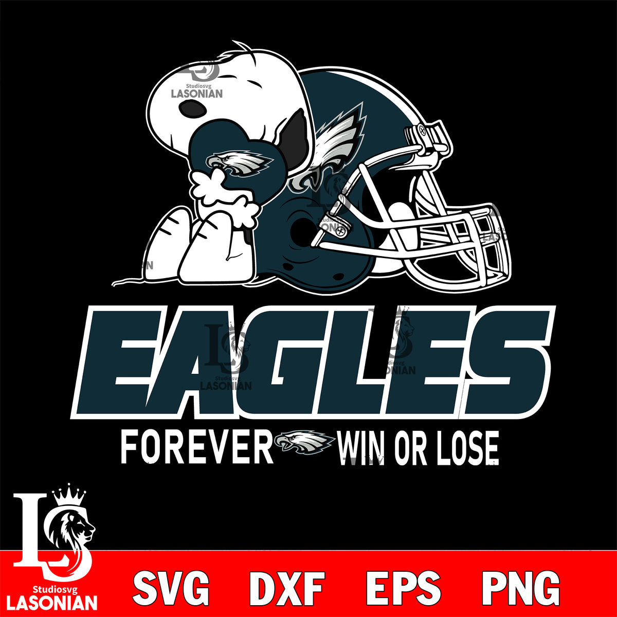 NFL The Peanuts Movie Snoopy Forever Win Or Lose Football Philadelphia ...