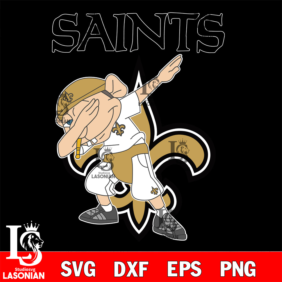 New Orleans Saints NFL Football Jeffy Dabbing Sports For Fans svg, NFL ...