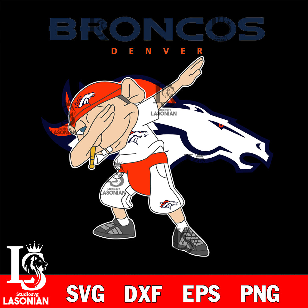 Denver Broncos NFL Football Jeffy Dabbing Sports For Fans svg, NFL svg ...