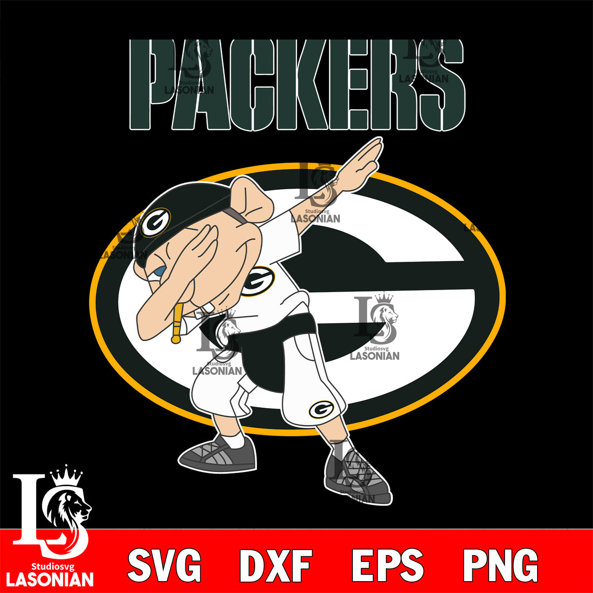 Green Bay Packers NFL Football Jeffy Dabbing Sports For Fans svg, NFL ...