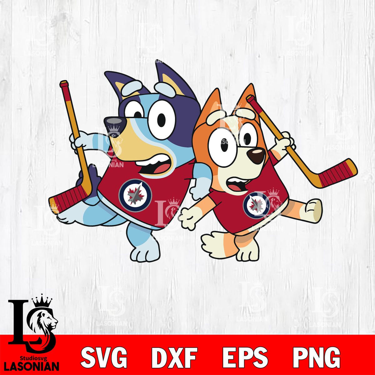 Bluey Winnipeg Jets svg dxf eps png file, Digital Download , Instant D ...