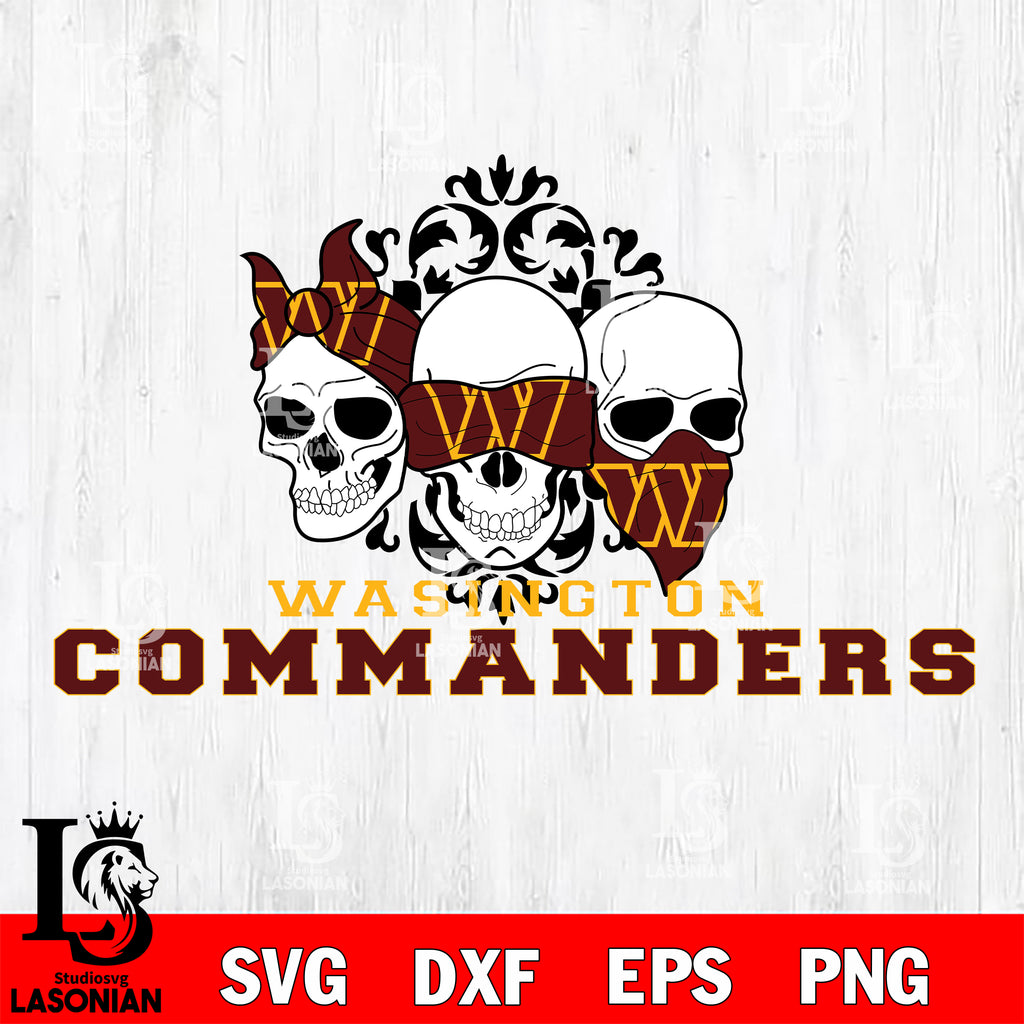 wasington commanders svg eps dxf png file, digital download , Instant ...