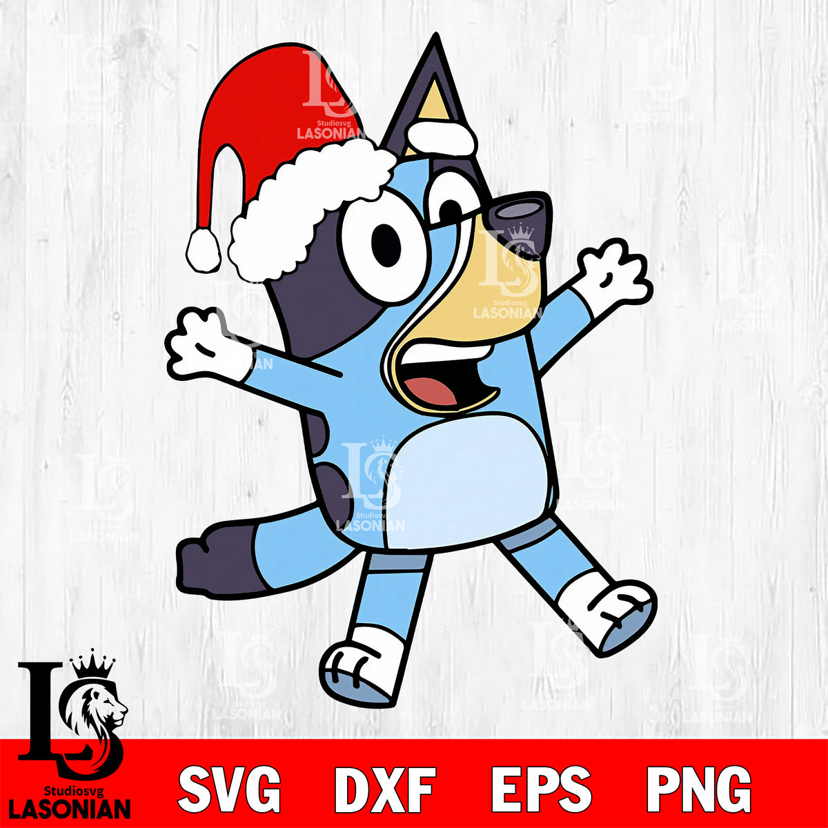 Bluey christmas svg dxf eps png file , Digital Download , Instant Down ...