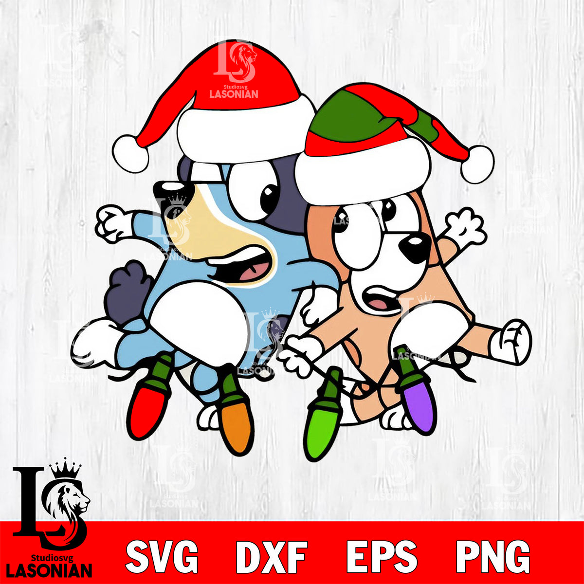Bluey christmas svg dxf eps png file , Digital Download , Instant Down ...