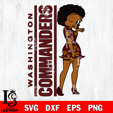 Washington Commanders FASHION GIRL svg,eps,dxf,png file, Digital Downl ...