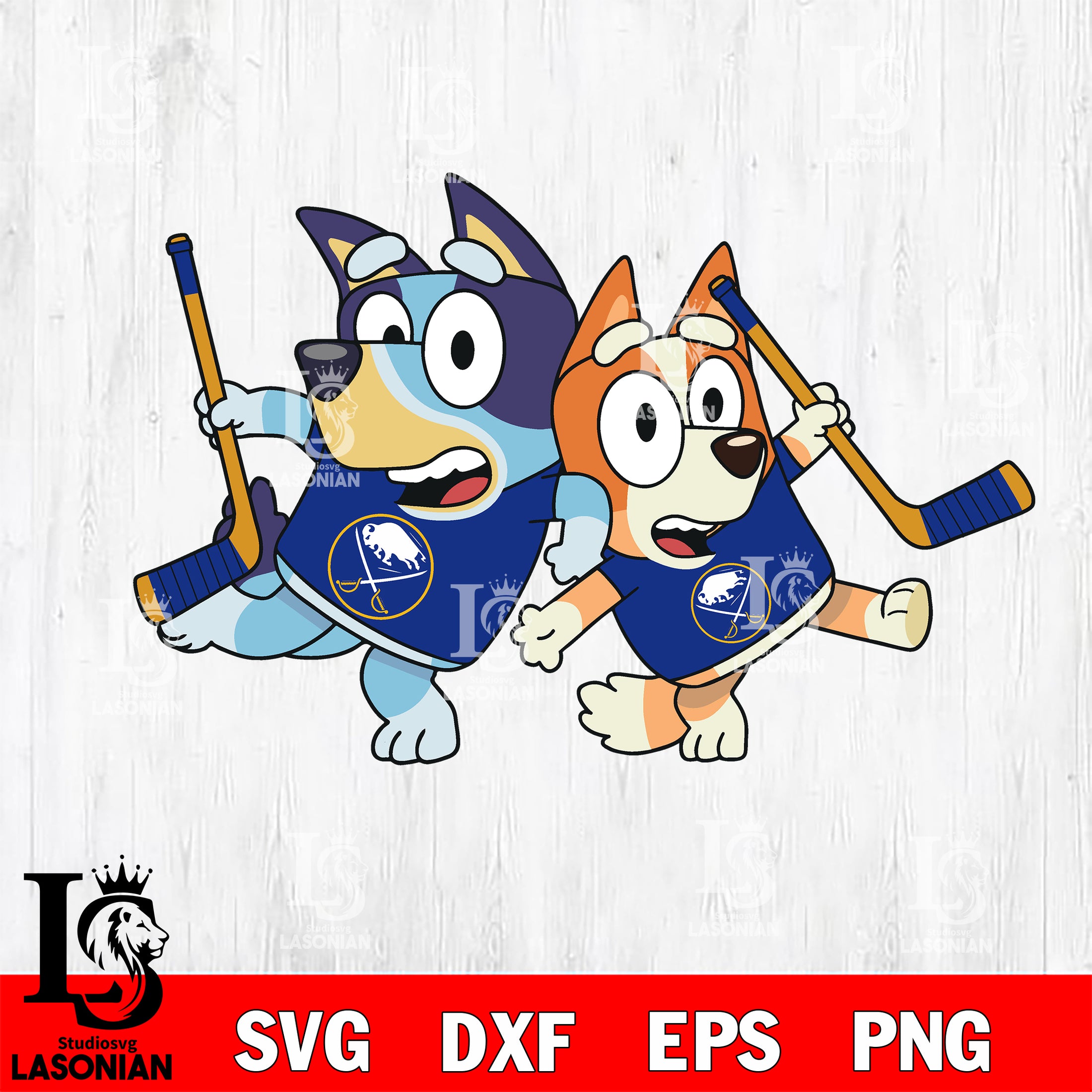 Bluey Buffalo Sabres svg dxf eps png file, Digital Download , Instant ...