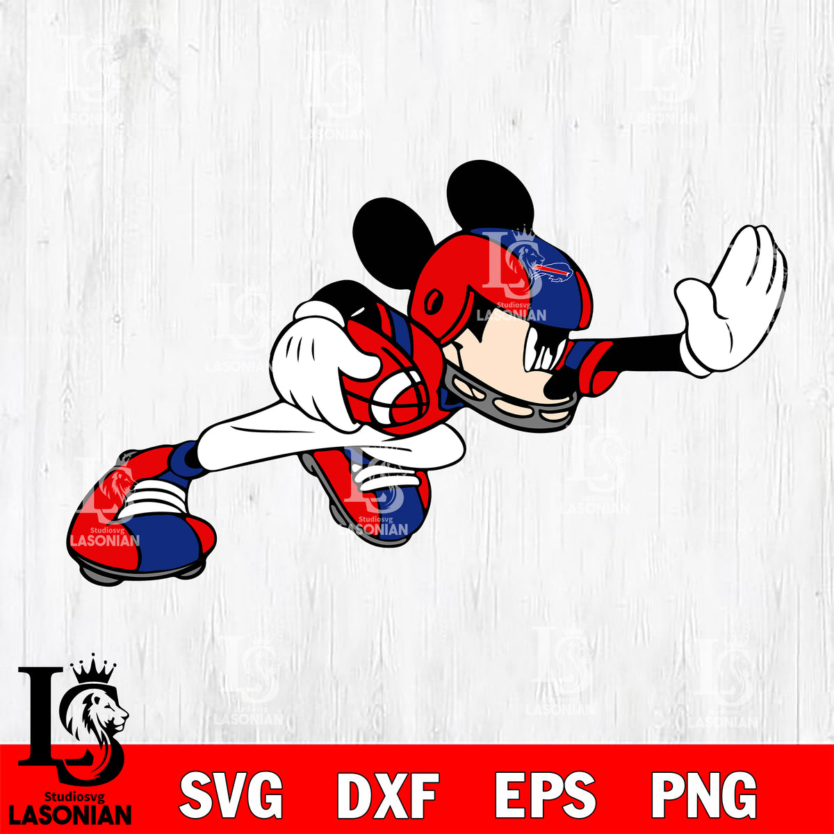 Disney Mickey Mouse Buffalo Bills SVG , NFL svg,eps,dxf,png file, digi ...