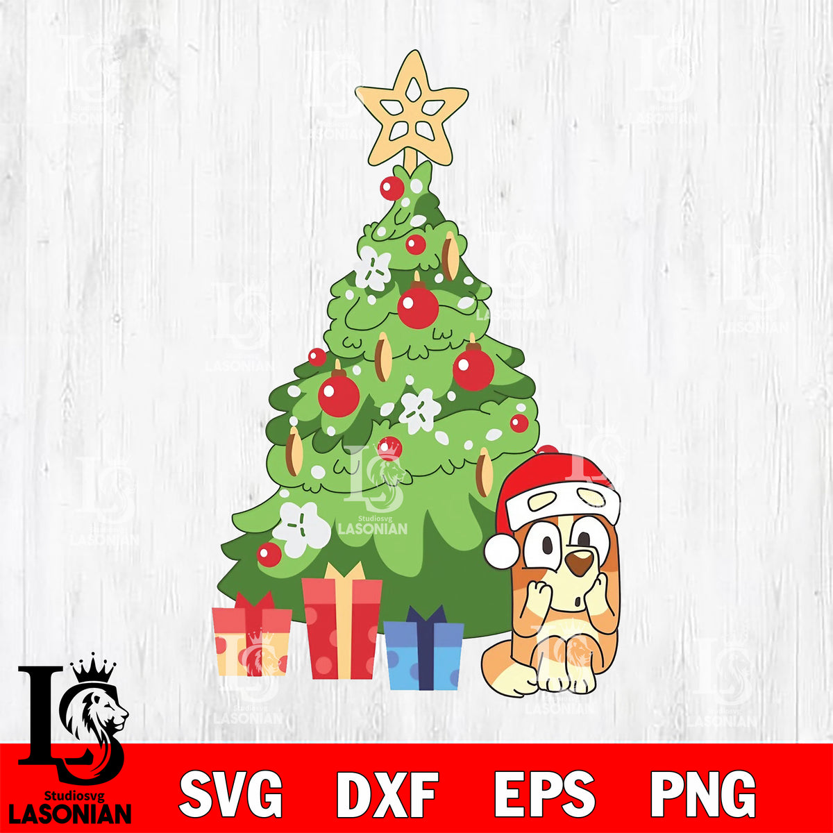 Bluey christmas svg dxf eps png file , Digital Download , Instant Down ...