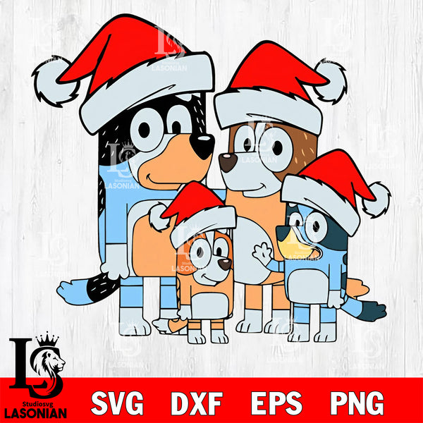 Bluey christmas svg dxf eps png file , Digital Download , Instant Down ...