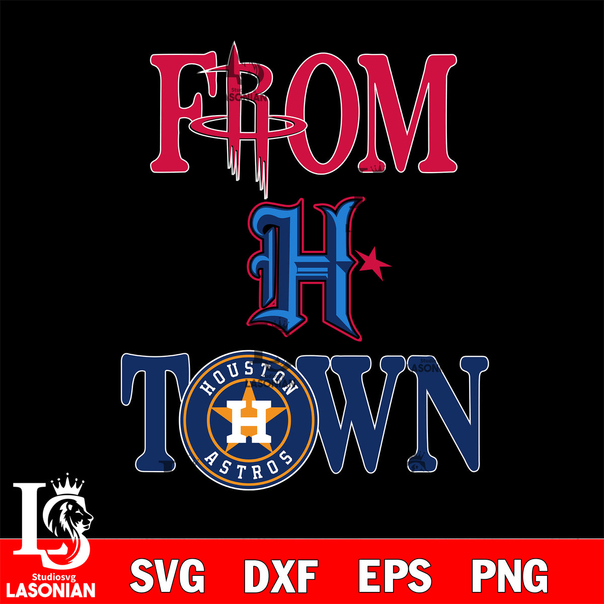From H Town svg eps dxf png file, Digital Download , Instant Download ...