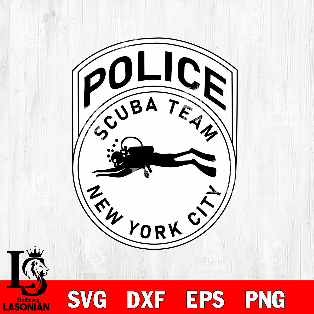 New York City Police Scuba Team badge svg eps png dxf file ,Logo Polic ...