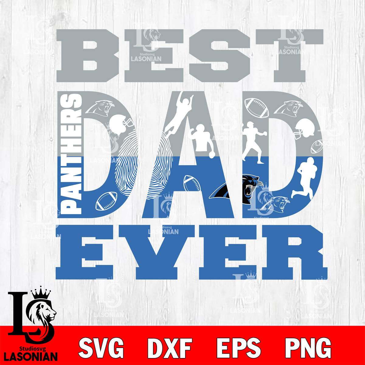 Best dad ever Carolina Panthers svg eps dxf png file, Digital Download ...