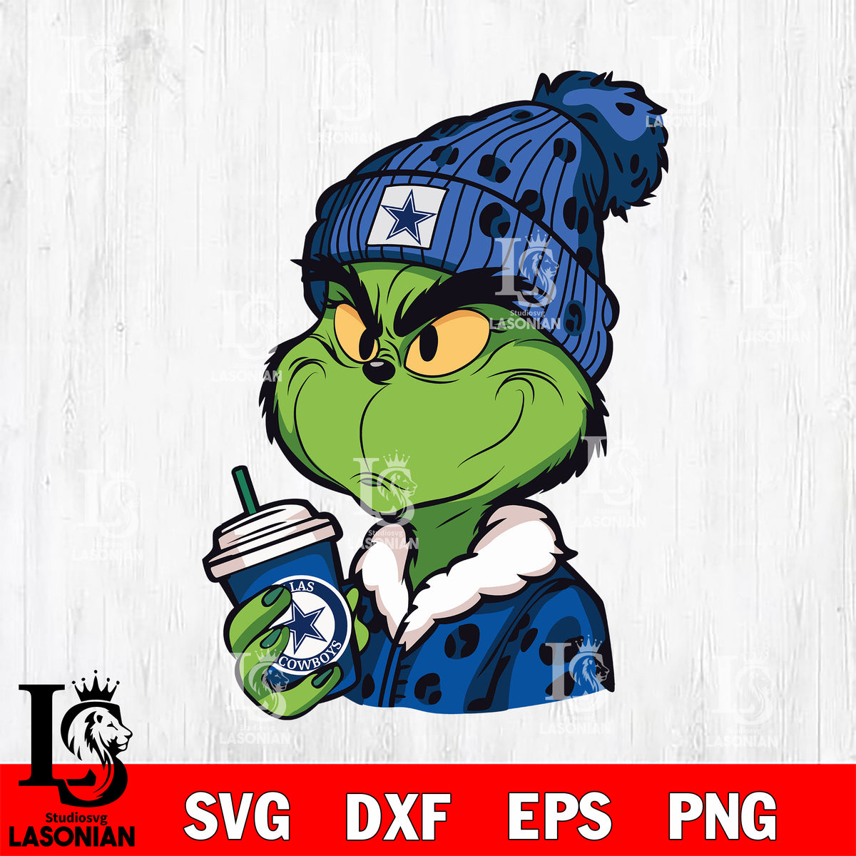 Boujee grinch NFL Dallas Cowboys svg eps dxf png file, digital downloa ...