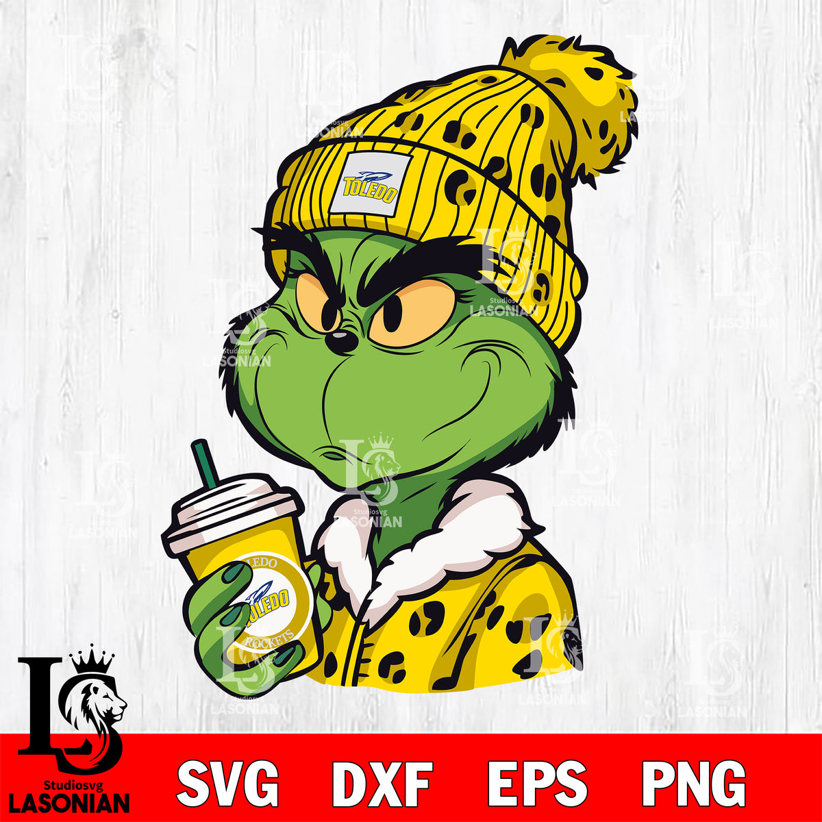Boujee grinch TOLEDO ROCKETS svg eps dxf png file, Digital Download ...