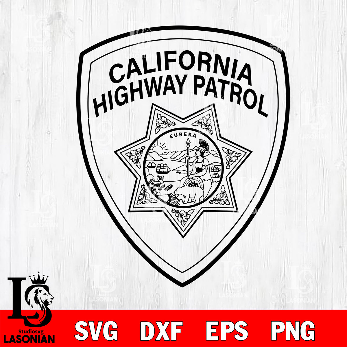 California Highway Patrol Badge svg eps png dxf file ,Logo Police blac ...