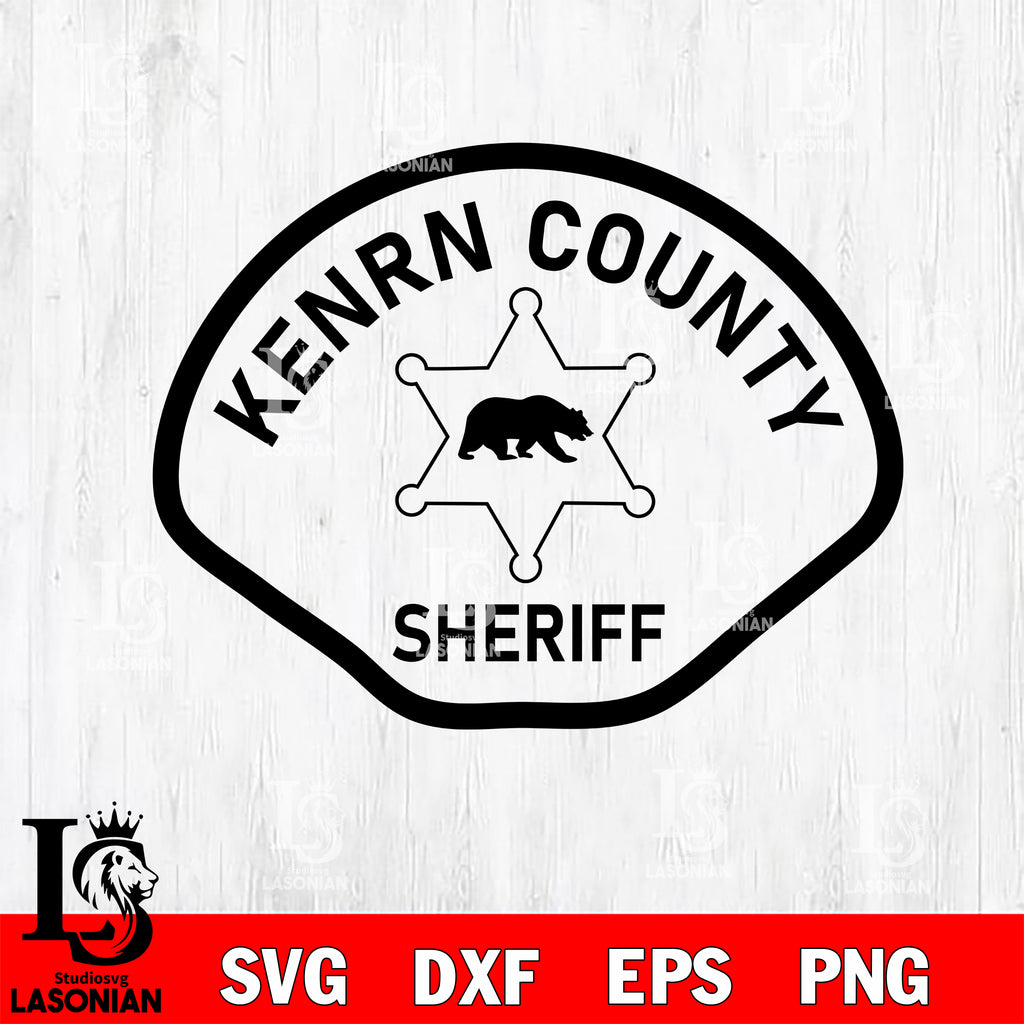 Kern County California Sheriff's Badge svg eps png dxf file ,Logo Poli ...