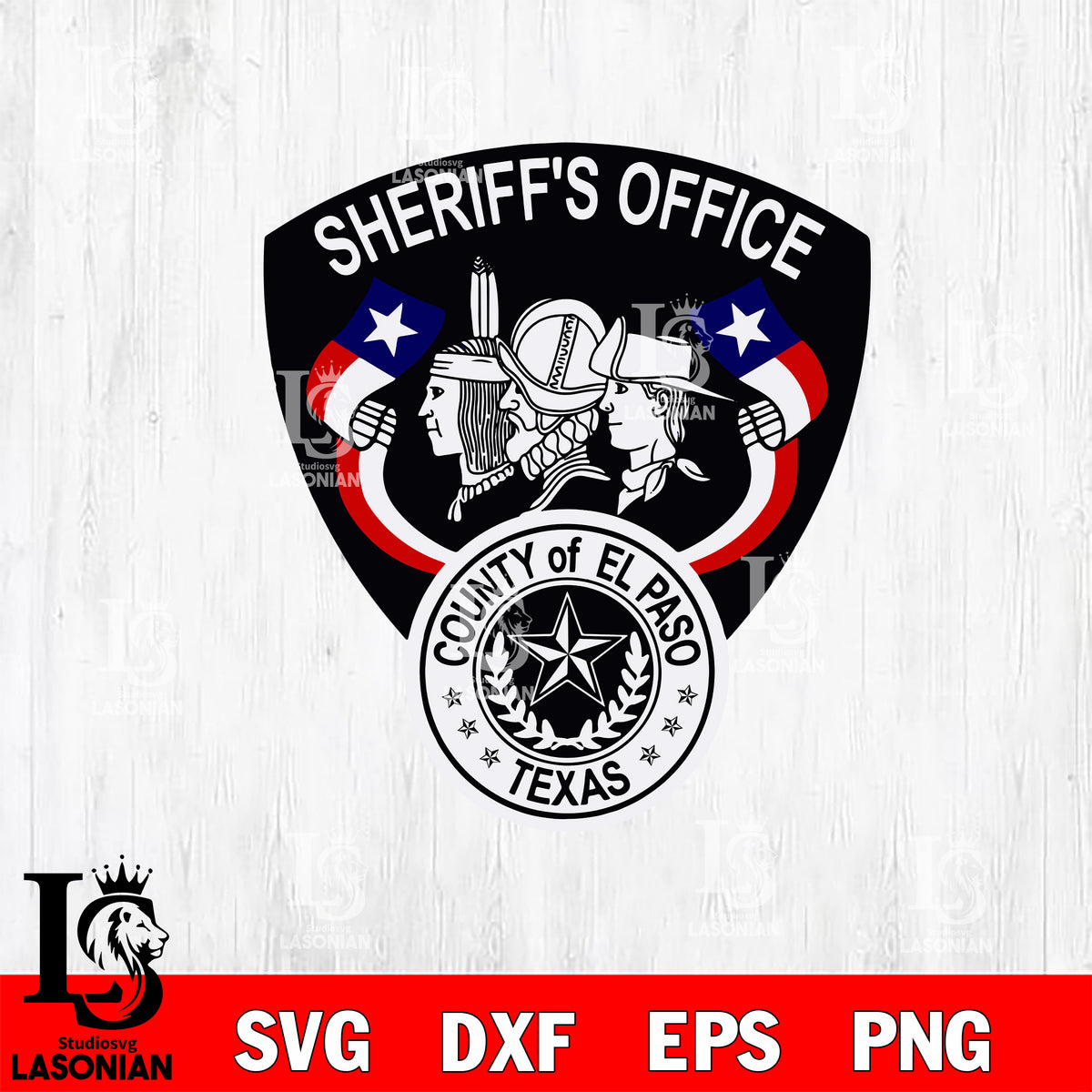 County of El Paso Texas Sheriff Department svg eps png dxf file ,Logo ...