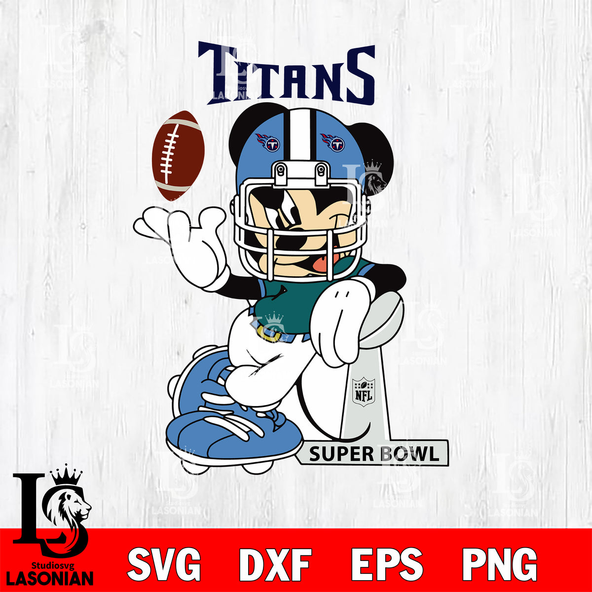 Tennessee Titans Mickey Mouse And Friends svg, NFL svg eps dxf png fil ...