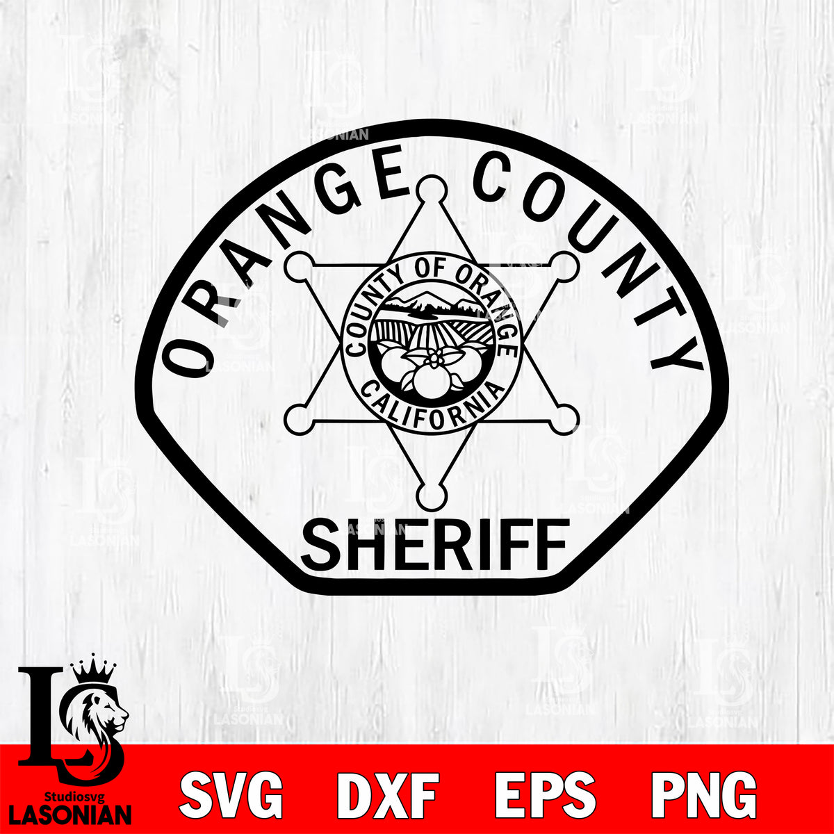 Orange County of Orange California Sheriff's Department svg eps png dx ...