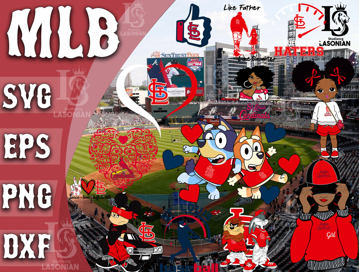St. Louis Cardinals Bundle svg , St. Louis Cardinals SVG Files,MLB Cri ...