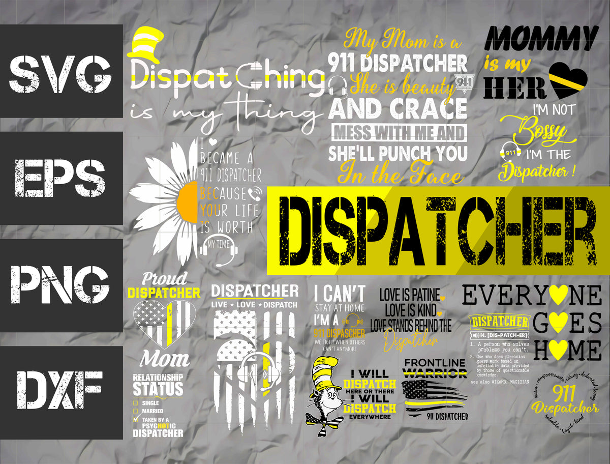 15 bundle Dispatcher vector random new svg eps dxf png file – lasoniansvg