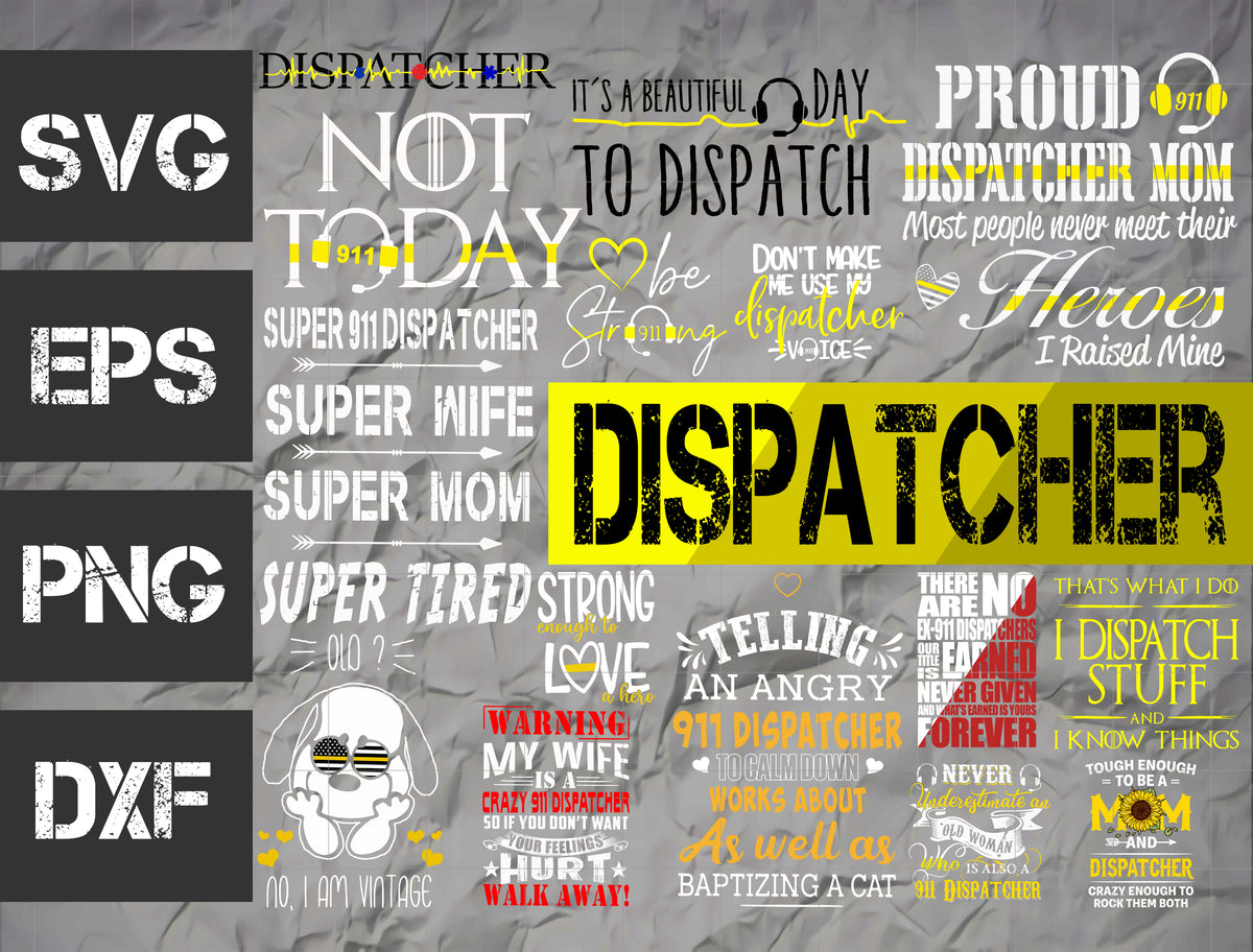 17 bundle Dispatcher vector random new svg eps dxf png file – lasoniansvg