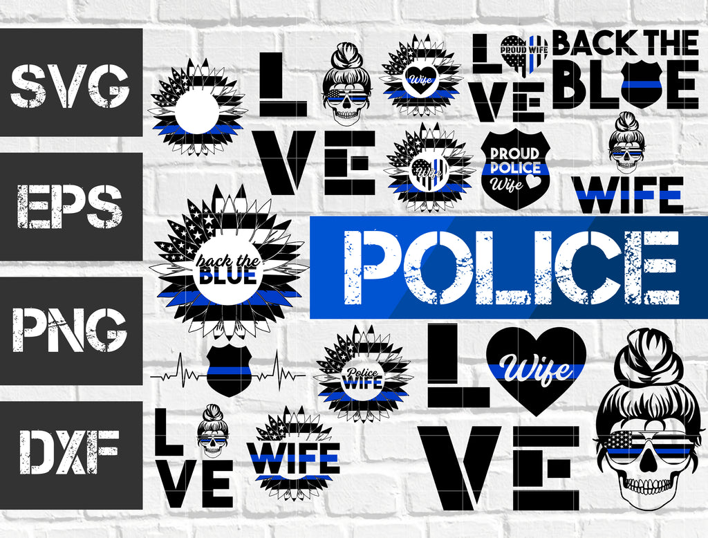 26 bundle Police vector random new svg eps dxf png file – lasoniansvg