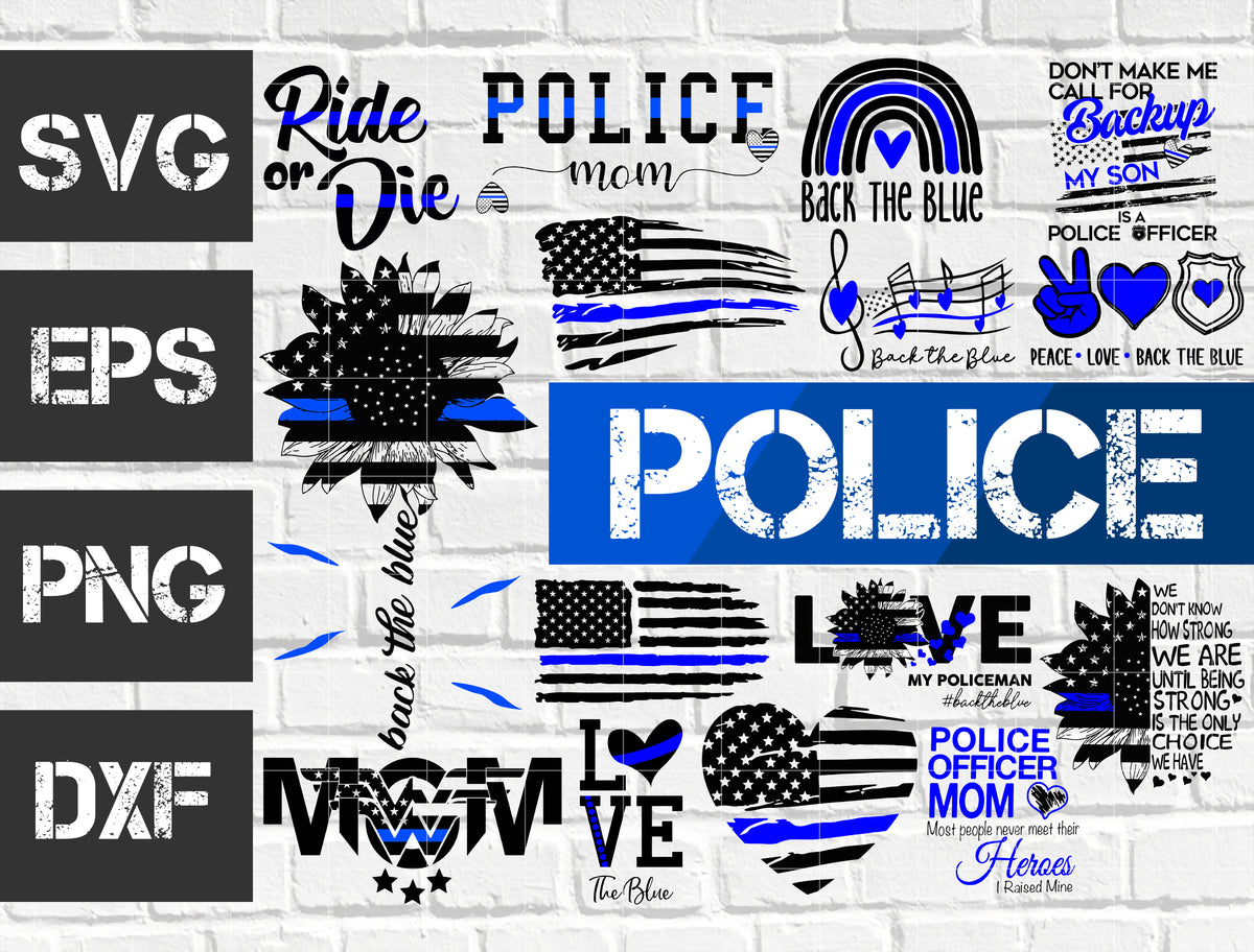2 bundle Police vector random new svg eps dxf png file – lasoniansvg
