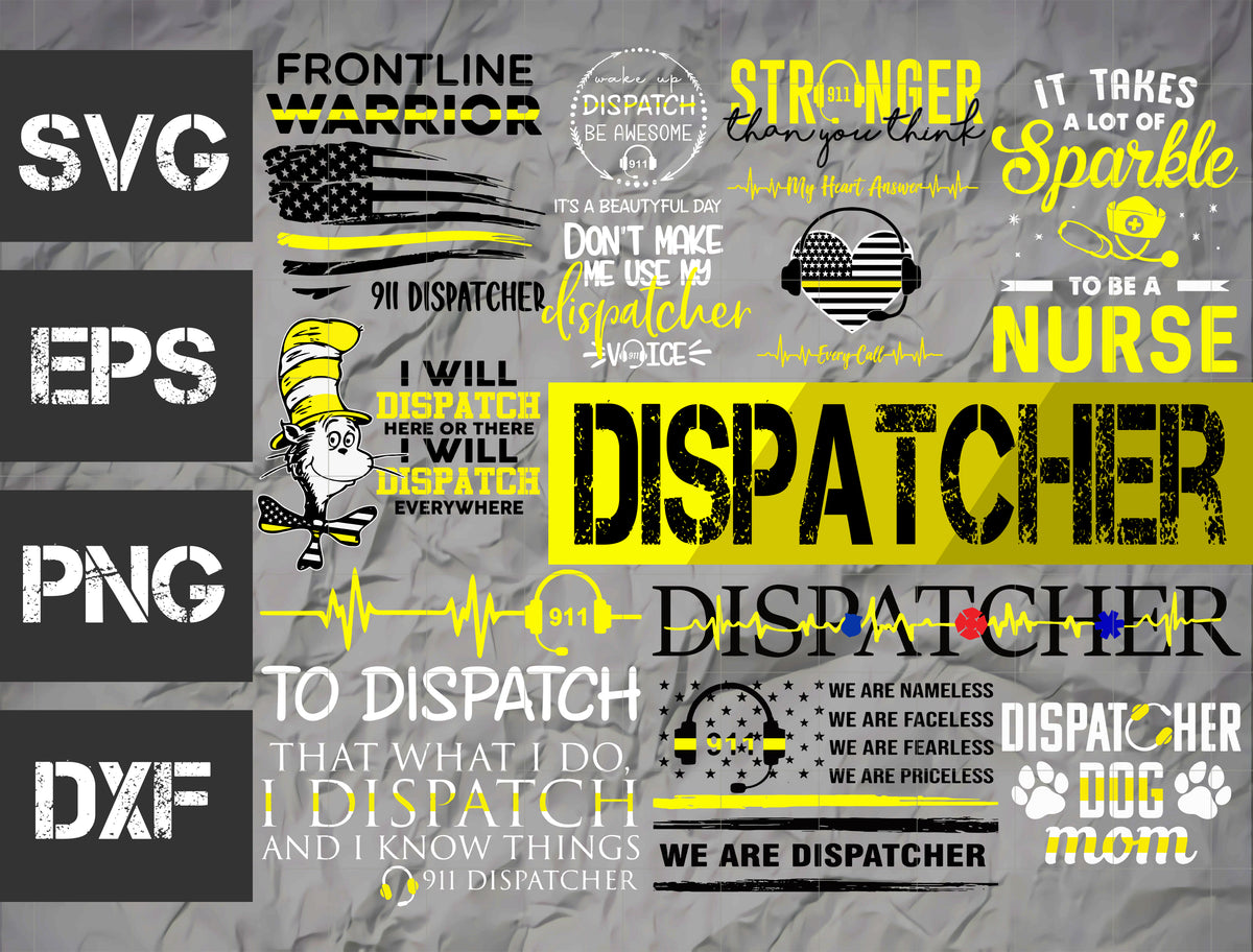 35 bundle Dispatcher vector random new svg eps dxf png file – lasoniansvg