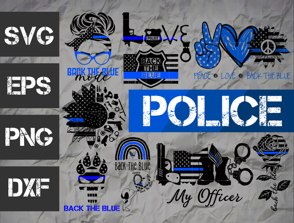 35 bundle Police vector random new svg eps dxf png file – lasoniansvg
