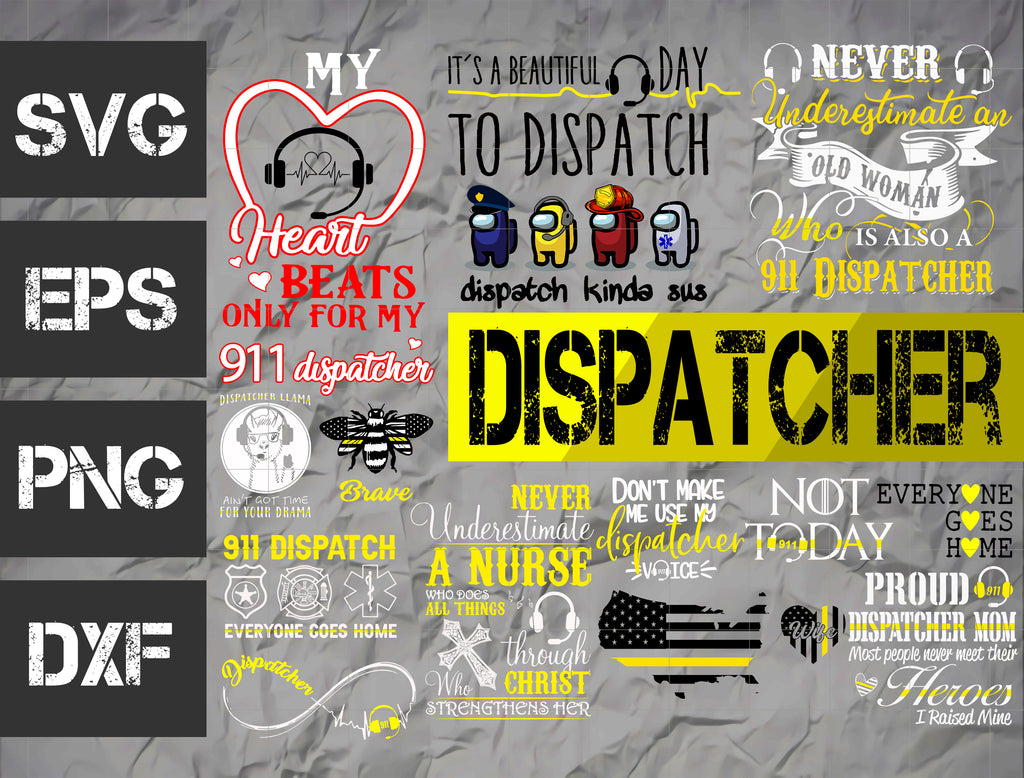 9 bundle Dispatcher vector random new svg eps dxf png file – lasoniansvg