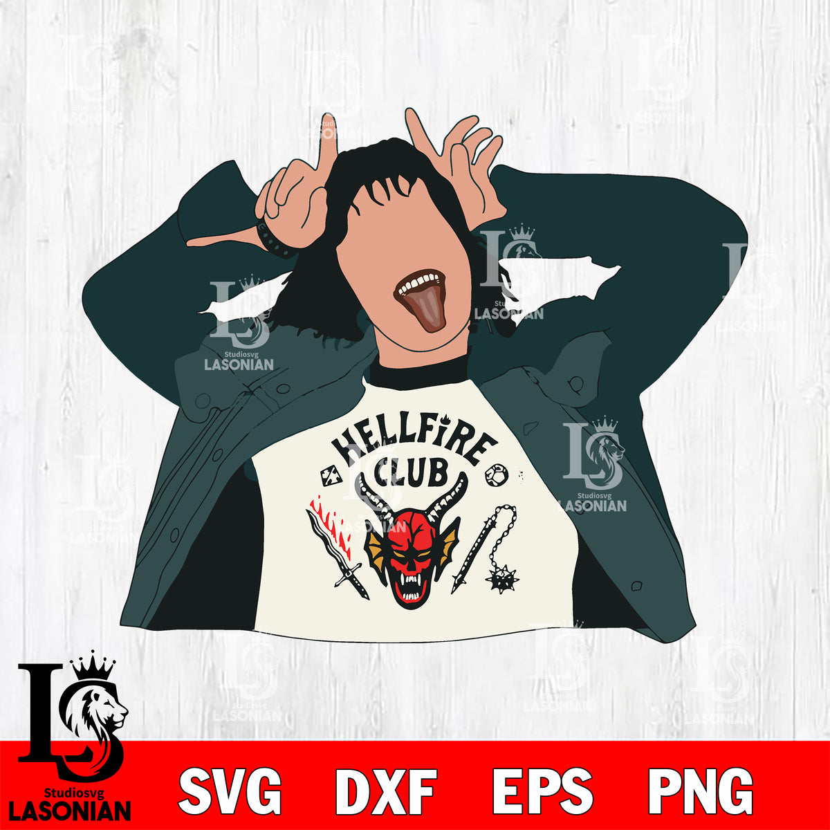 Hellfire club svg, stranger things svg svg eps dxf png file – lasoniansvg