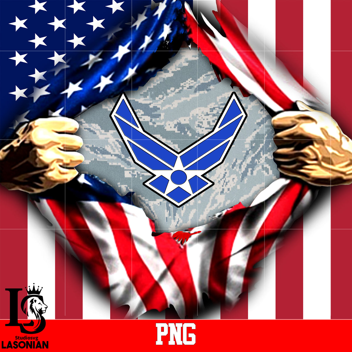 Airman Flag PNG file – lasoniansvg