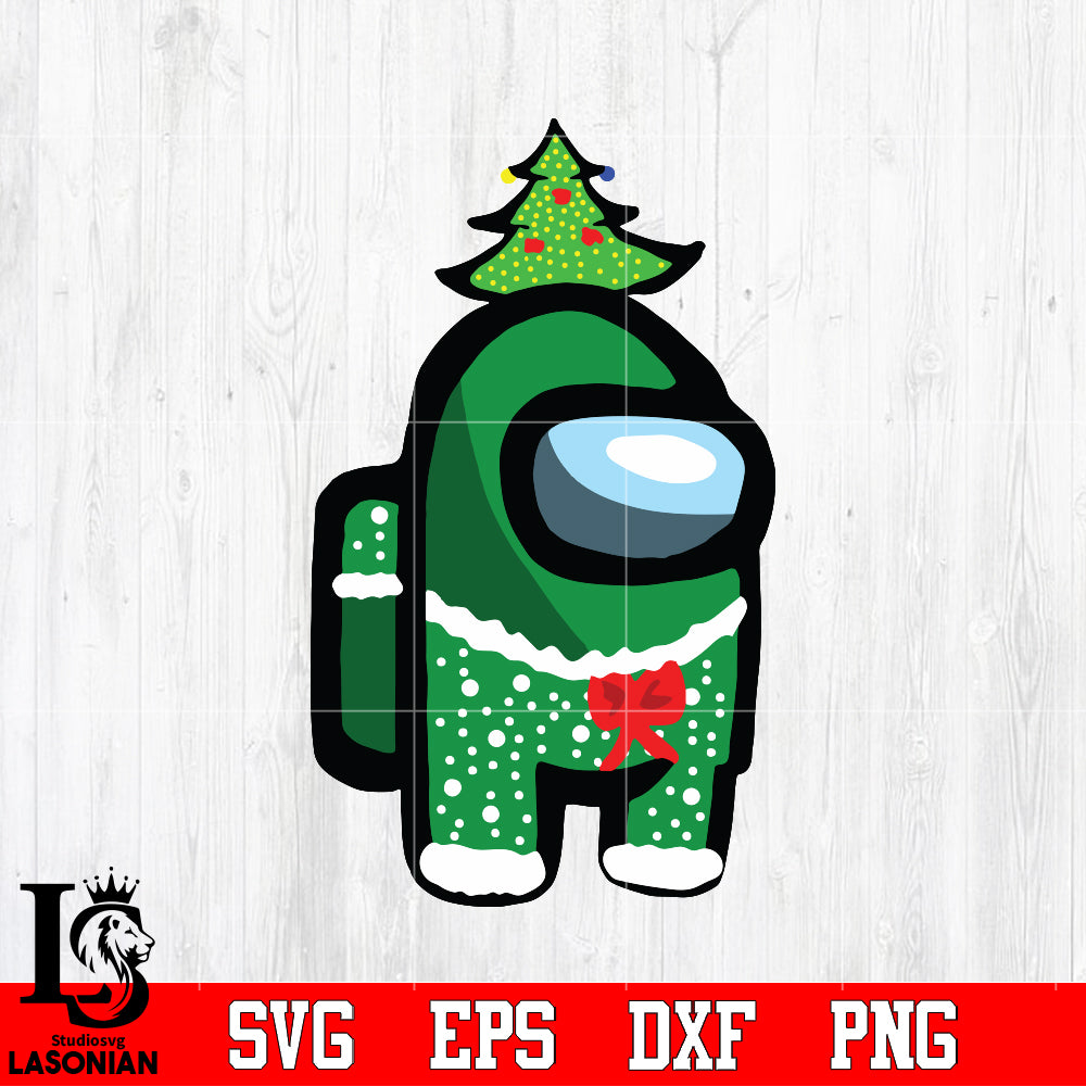 Among Us Christmas, Christmas , Merry Christmas, Xmas Svg Dxf Eps Png ...