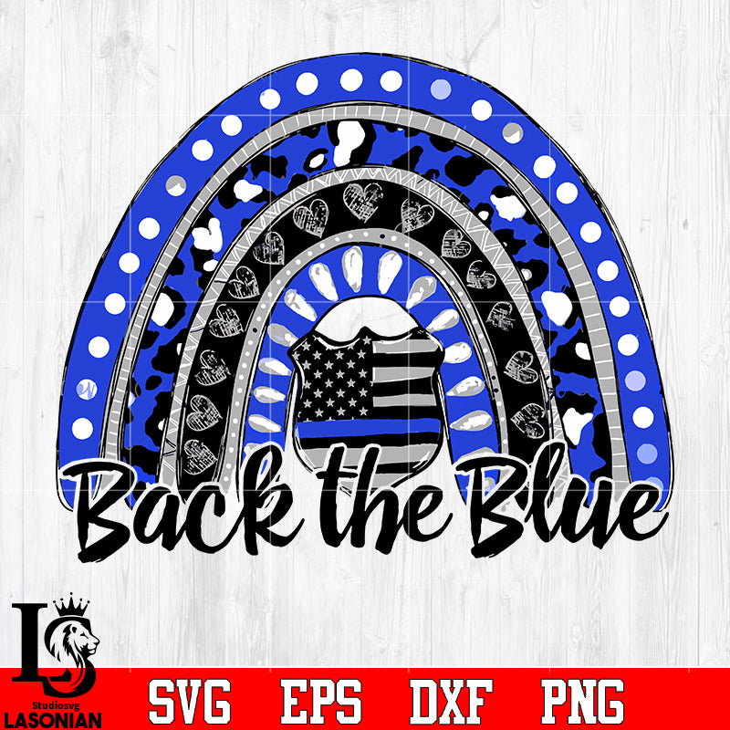 Back the blue badge police svg eps dxf png file – lasoniansvg