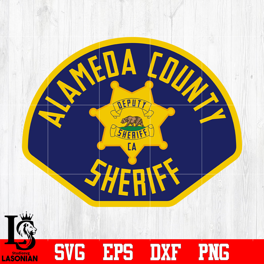 Alameda County Sheriff Badge svg eps dxf png file – lasoniansvg