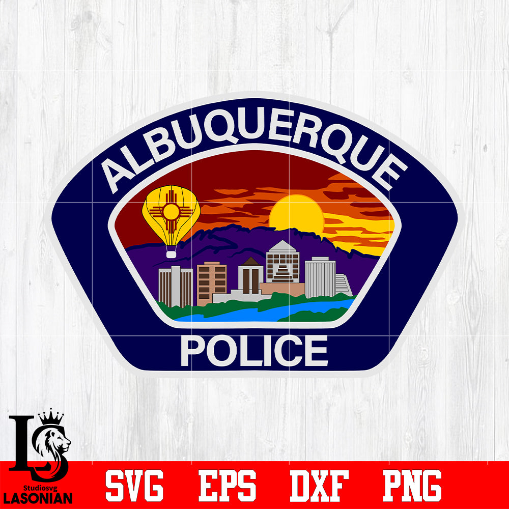 Albuquerque Police Badge svg eps dxf png file – lasoniansvg