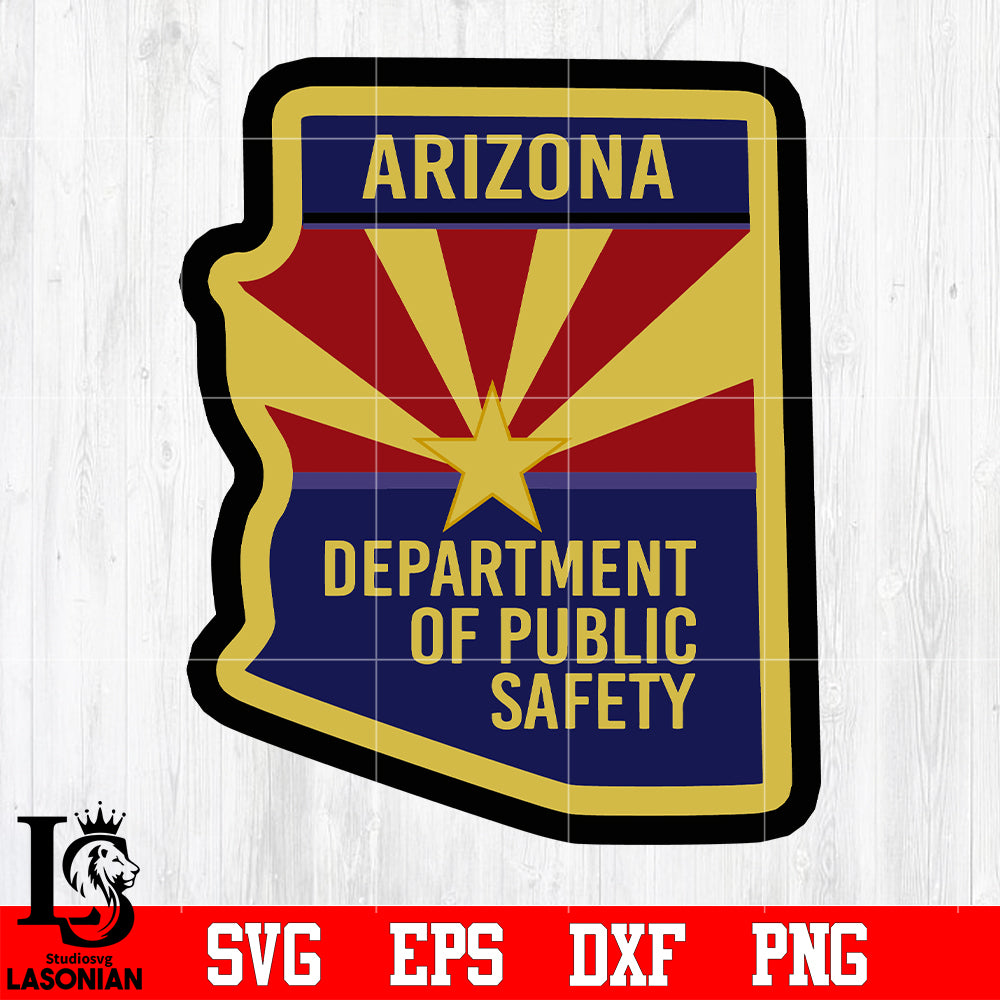 Arizona Department of public Badge svg eps dxf png file – lasoniansvg