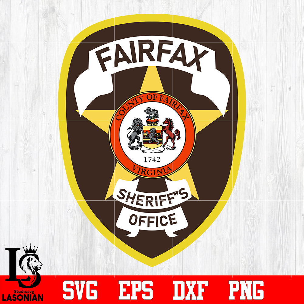 Fairfax Sheriffs Office Badge svg eps dxf png file – lasoniansvg