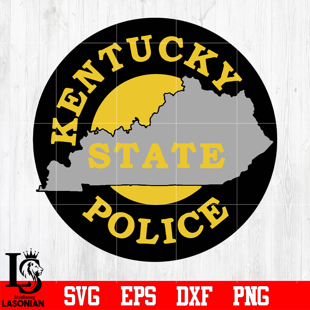 Kentucky state Police Badge svg eps dxf png file – lasoniansvg